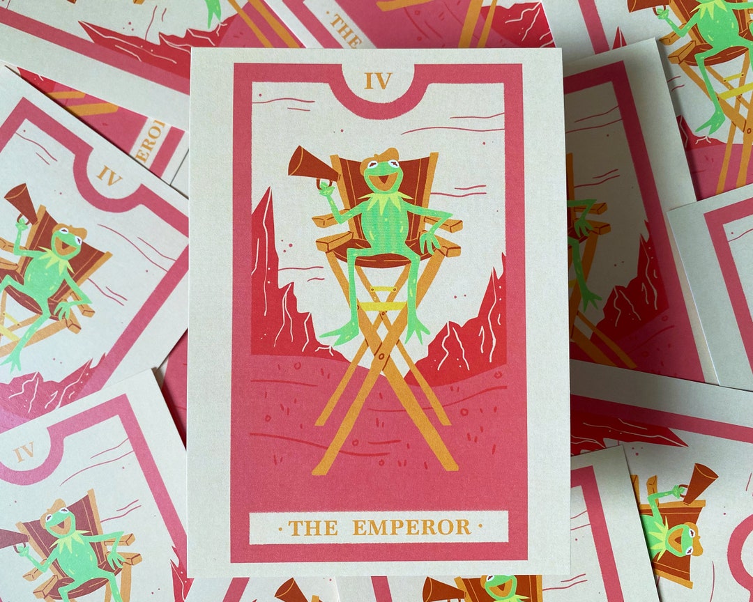 Emperor Kermit - Muppets Inspired Tarot Card Illustration Print - Etsy