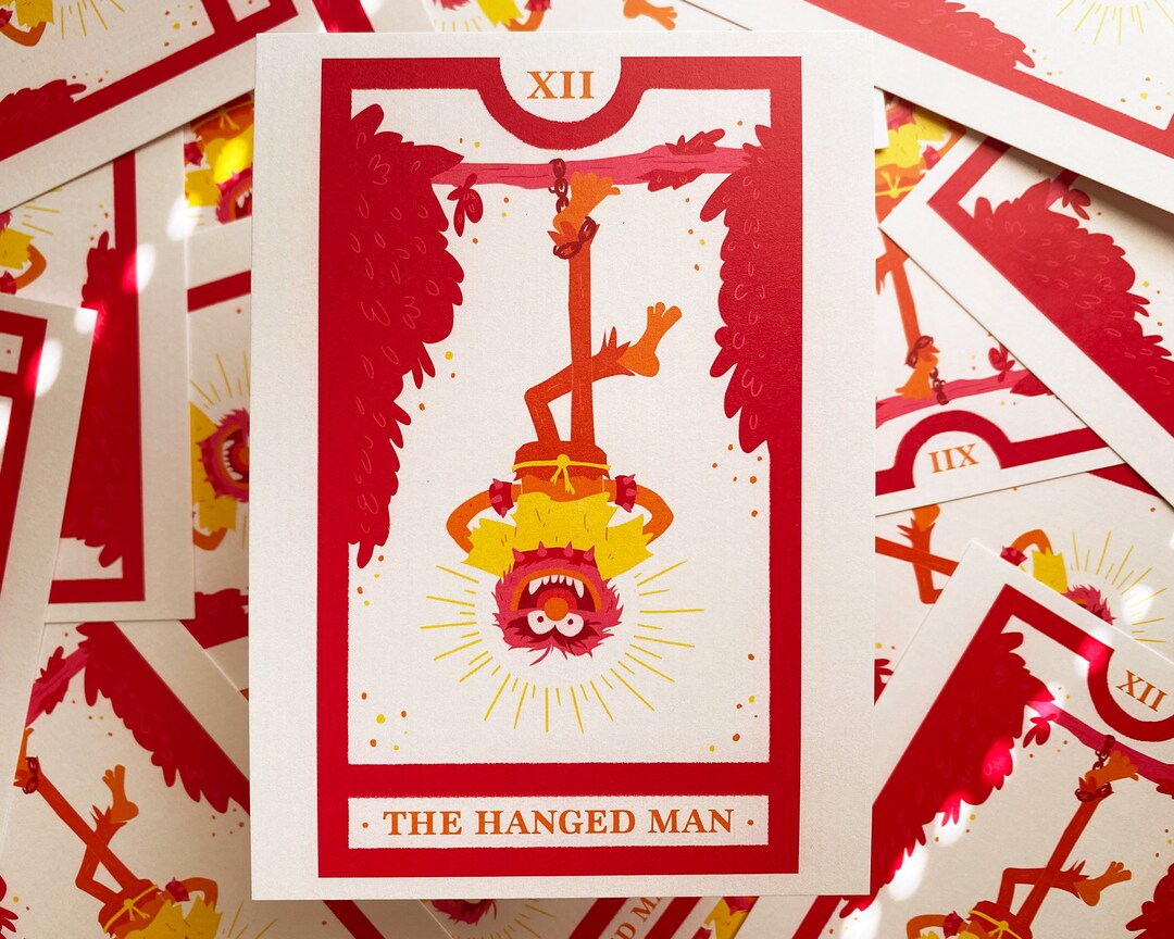 The Hanged Animal - Muppets Inspired Tarot Card Illustration Print - Etsy
