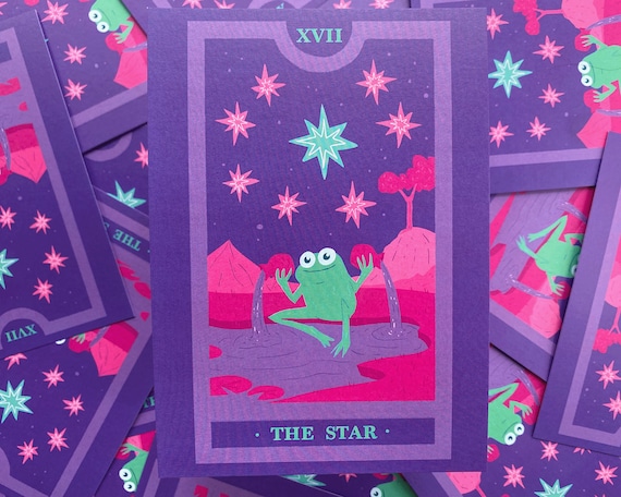 Robin the Star Muppets Inspired Tarot Card Illustration - Etsy