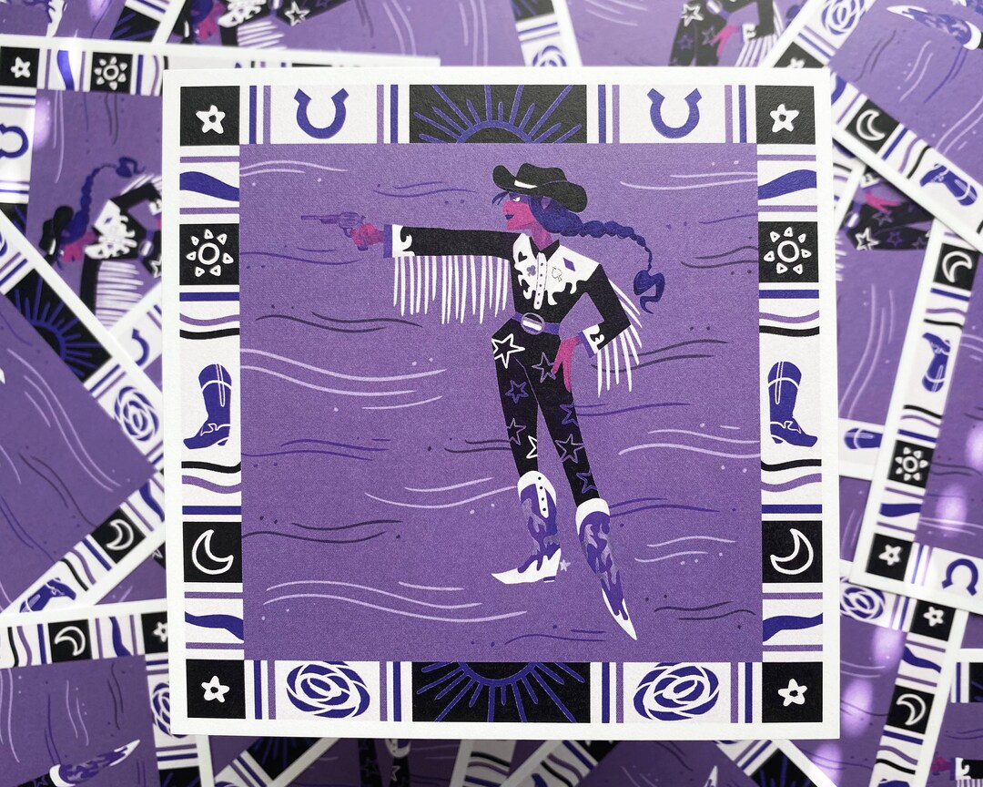 Asexual Cowboy - Ace Pride Western Lgbt Art Print - Etsy