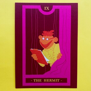 Scooter the Hermit - Muppets Inspired Tarot Card Illustration Print - Etsy