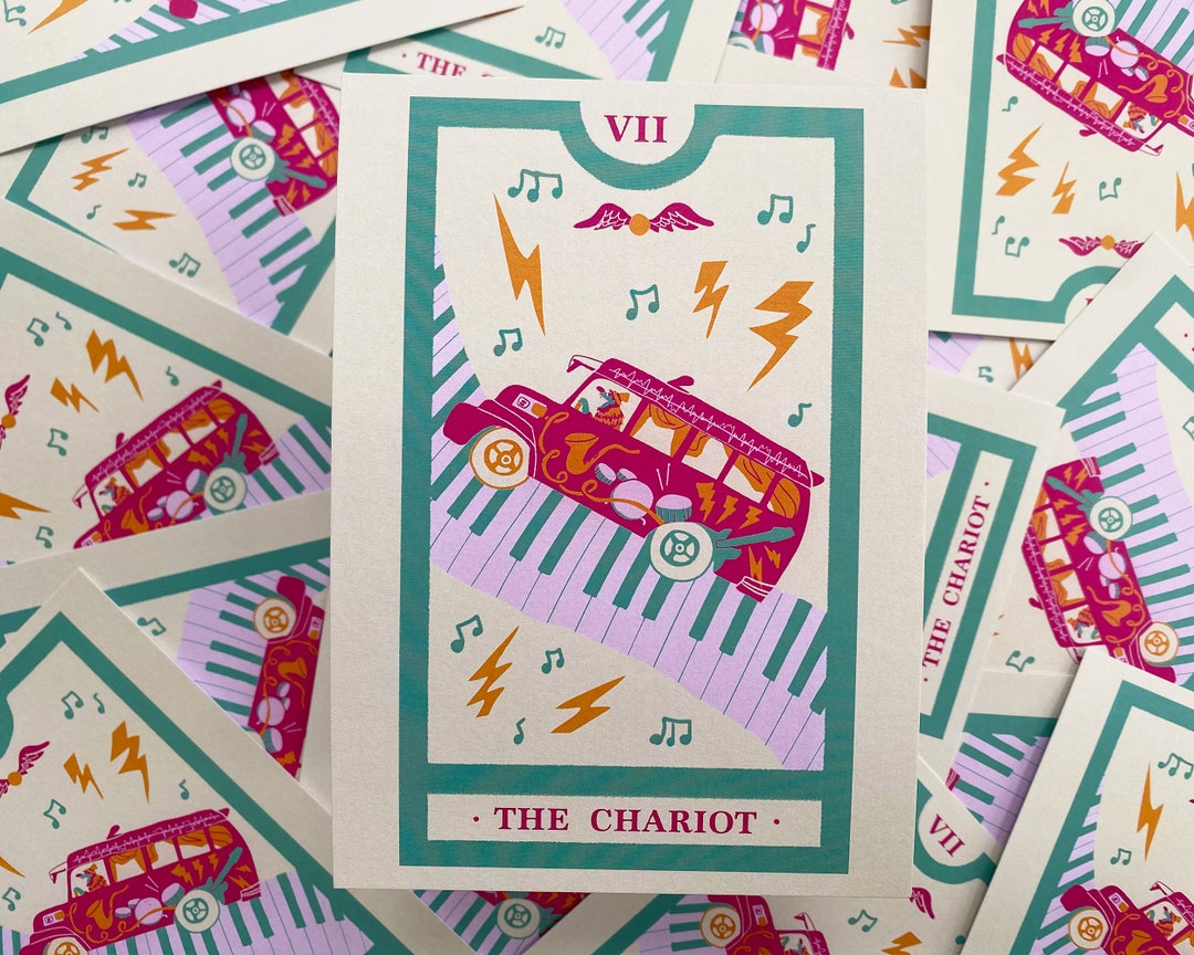 The Electric Mayhem Chariot - Muppets Inspired Tarot Card Illustration ...