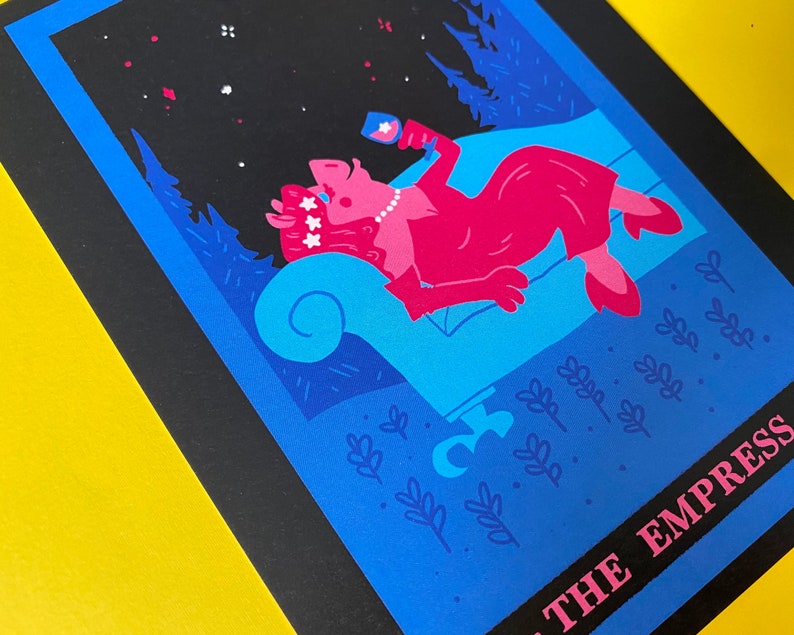 Empress Piggy - Muppets Inspired Tarot Card Illustration Print - Etsy