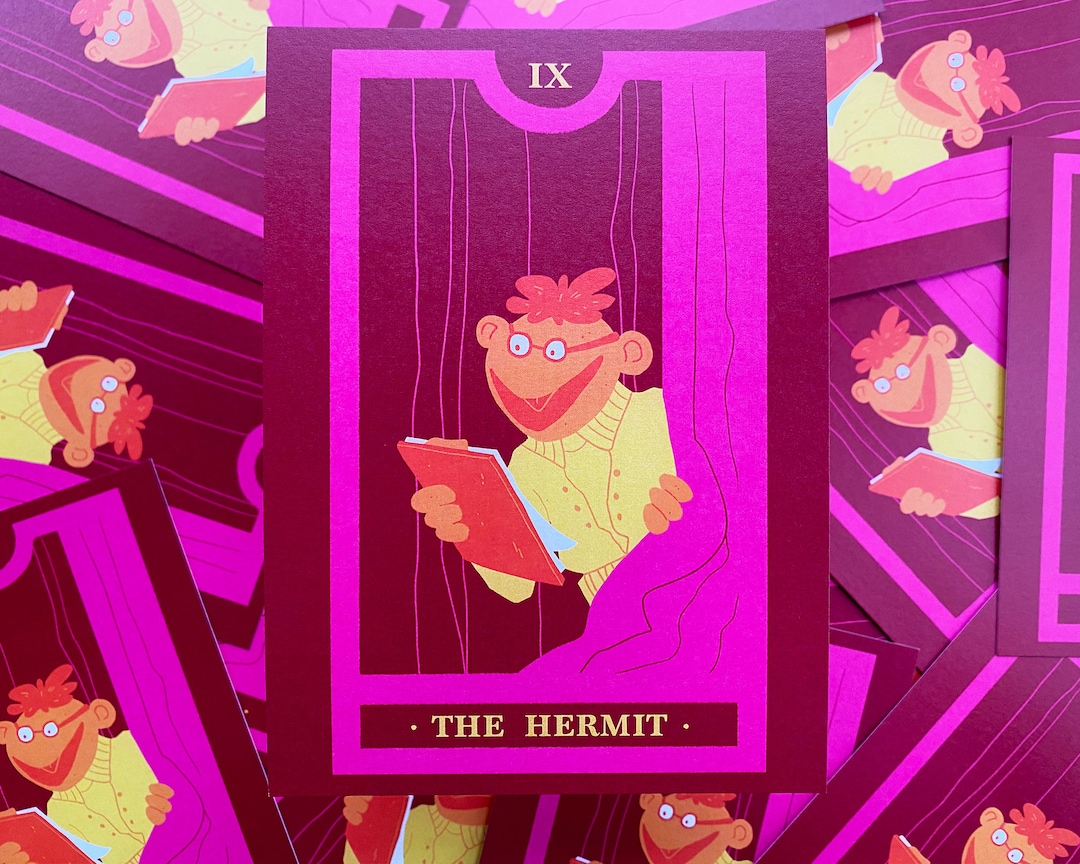 Scooter the Hermit - Muppets Inspired Tarot Card Illustration Print - Etsy