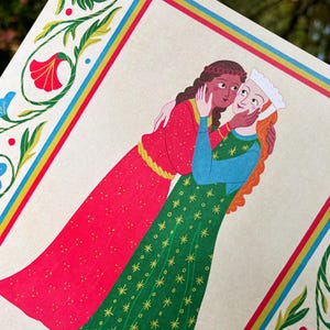 Wench Loving Wench WLW Medieval Pride Print Sticker - 5x7 and 8.5x11 ...