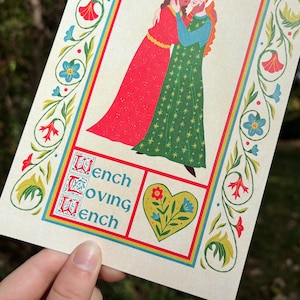 Wench Loving Wench WLW Medieval Pride Print Sticker - 5x7 and 8.5x11 ...