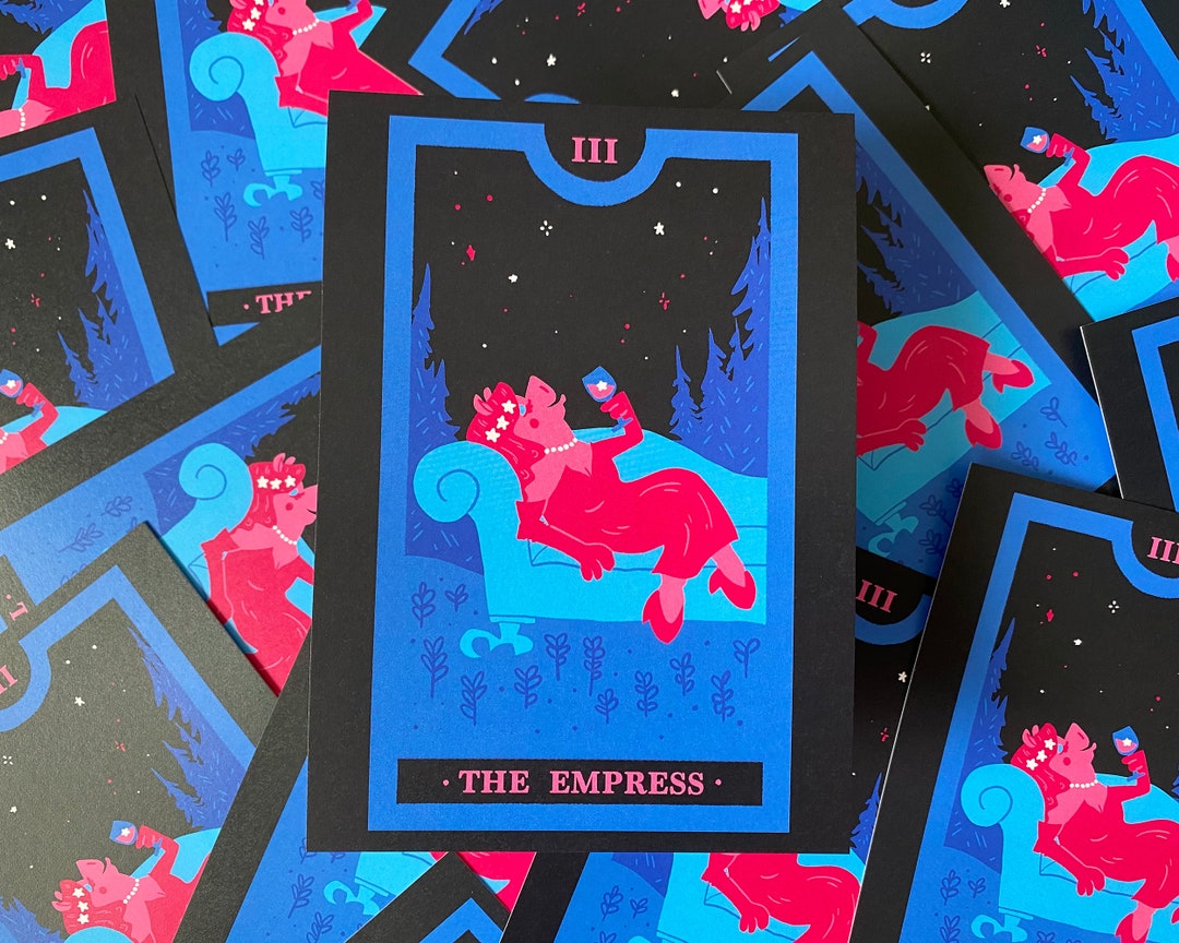 Empress Piggy - Muppets Inspired Tarot Card Illustration Print - Etsy