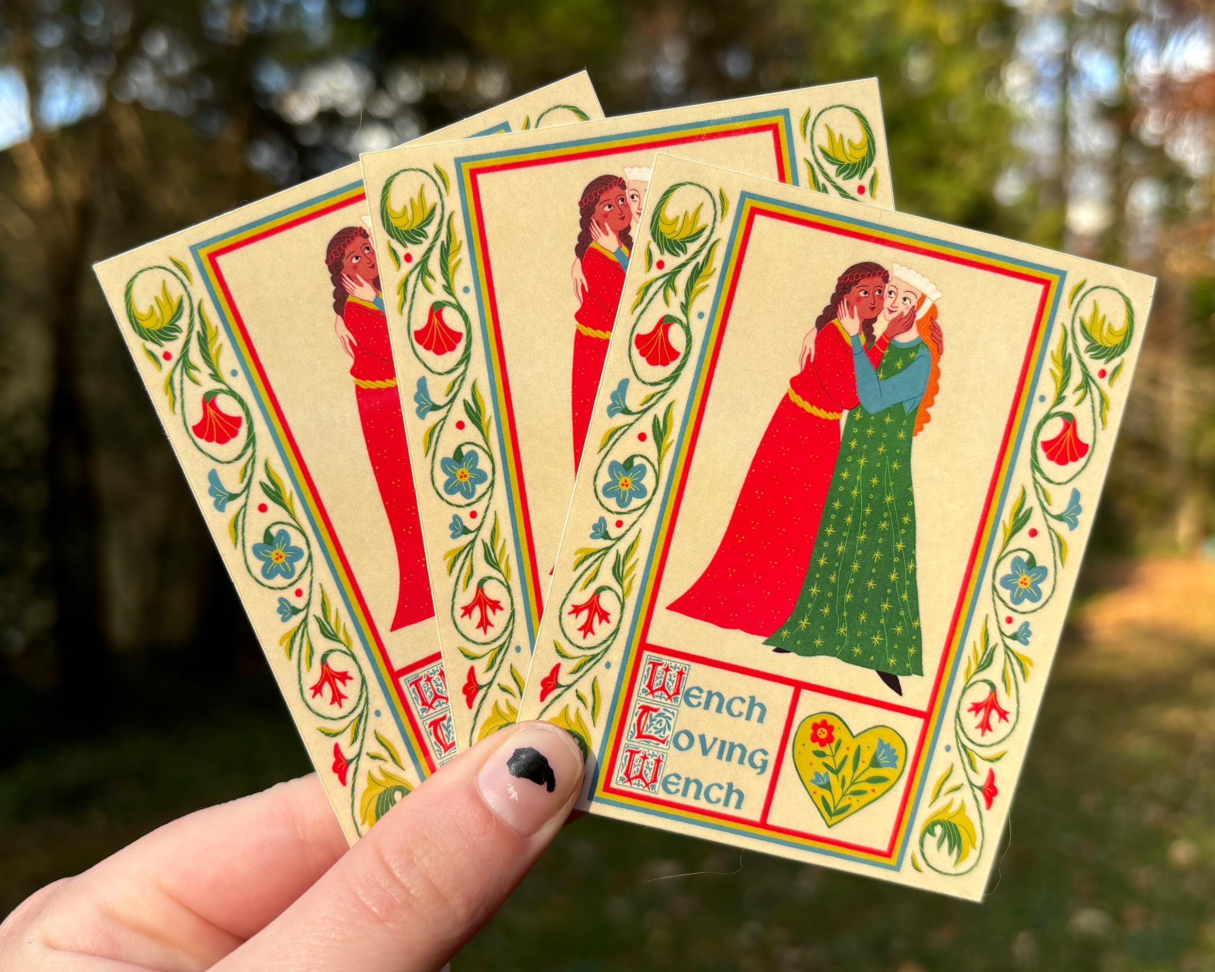 Wench Loving Wench WLW Medieval Pride Print Sticker - 5x7 and 8.5x11 ...
