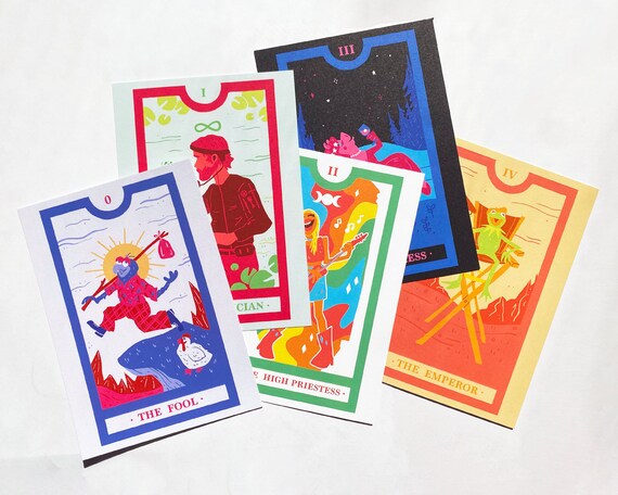 Muppets Major Arcana Prints 0-4 Tarot Card Illustration - Etsy