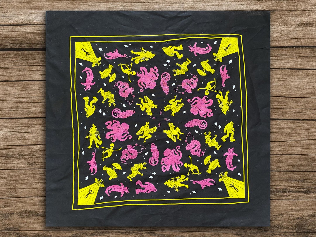 Charming Cryptids Bandana & Tarot Cloth - Etsy