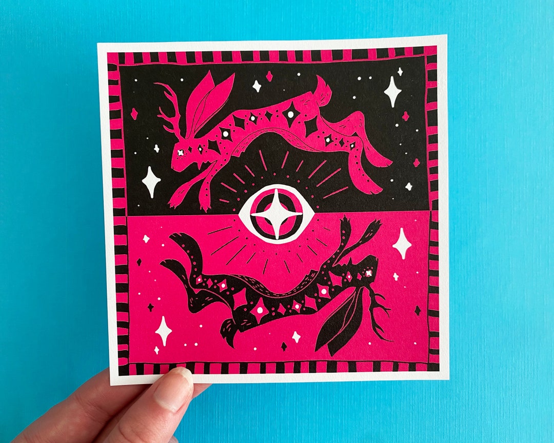 Jumpin' Jackalopes - Cryptid Art Print - Etsy