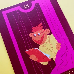 Scooter the Hermit - Muppets Inspired Tarot Card Illustration Print - Etsy