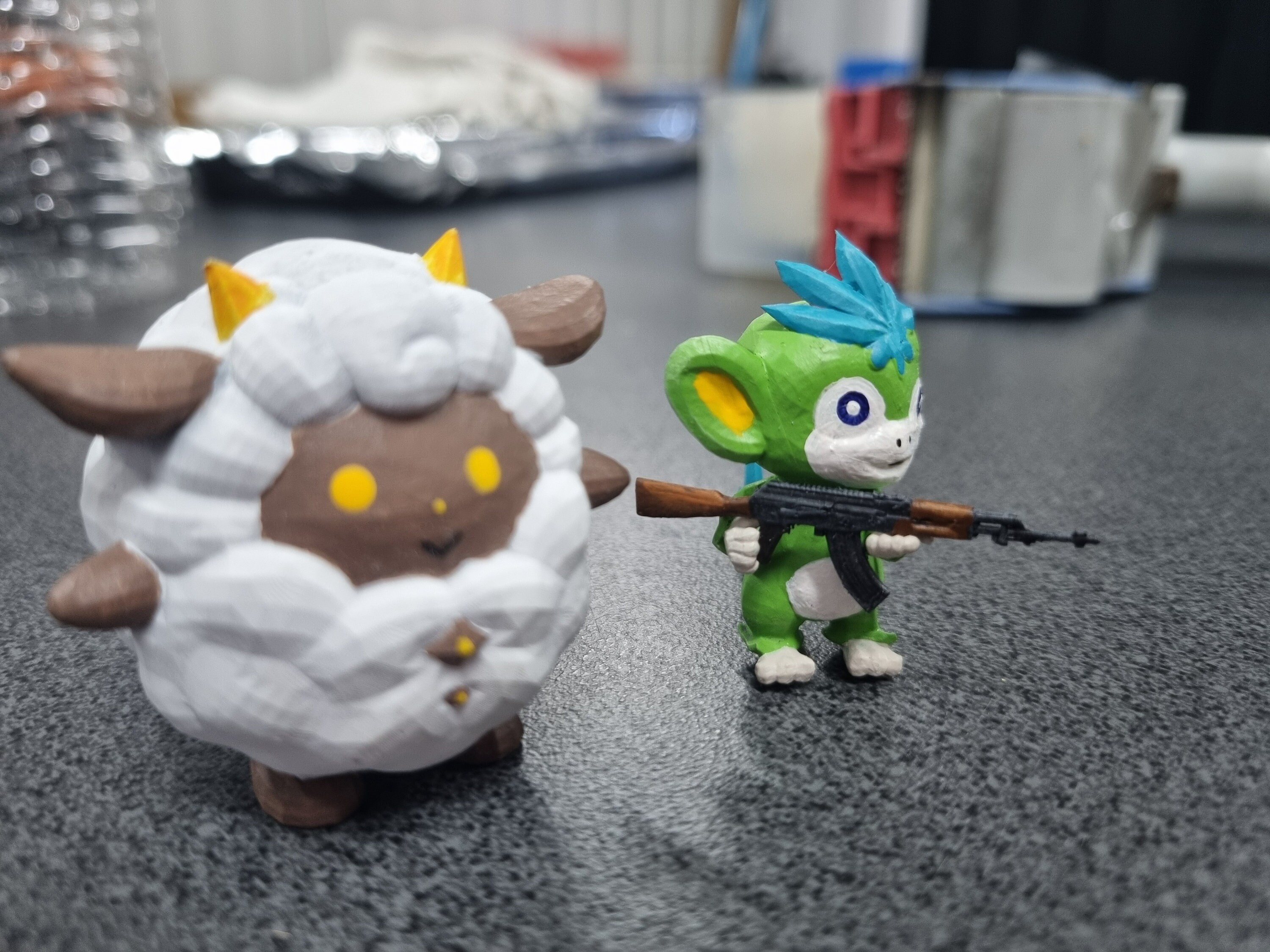 3d Printed Tanzee With Ak47 - Etsy