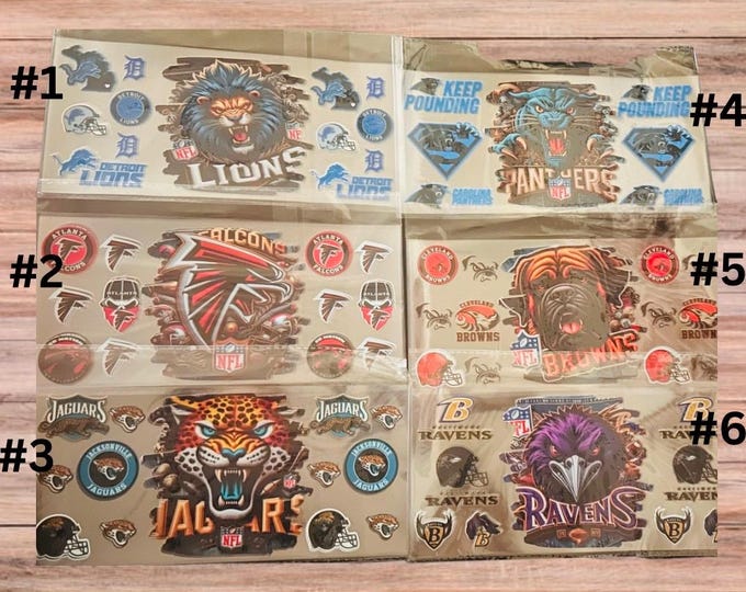 UV Dtf Nfl & Nba Team - Etsy