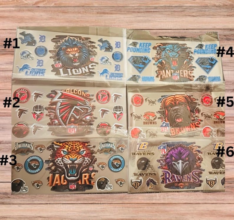 UV Dtf Nfl & Nba Team - Etsy