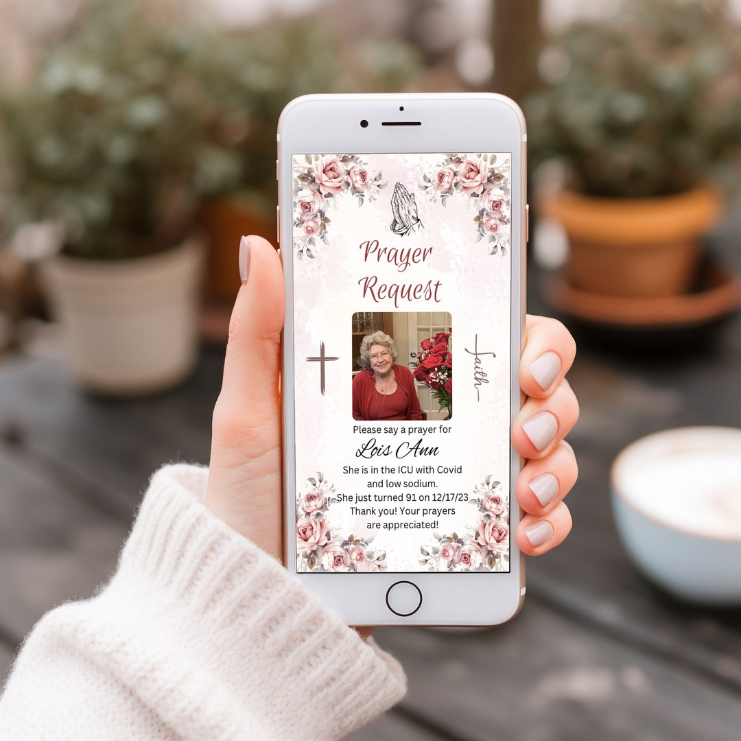 Prayer Request Evite, Announcement Digital Invites, Electronic ...