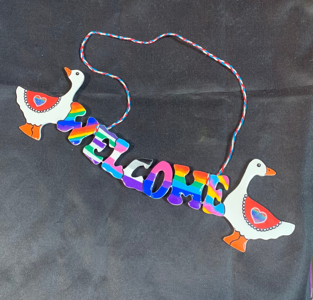 Pride Goose Welcome Sign - Etsy