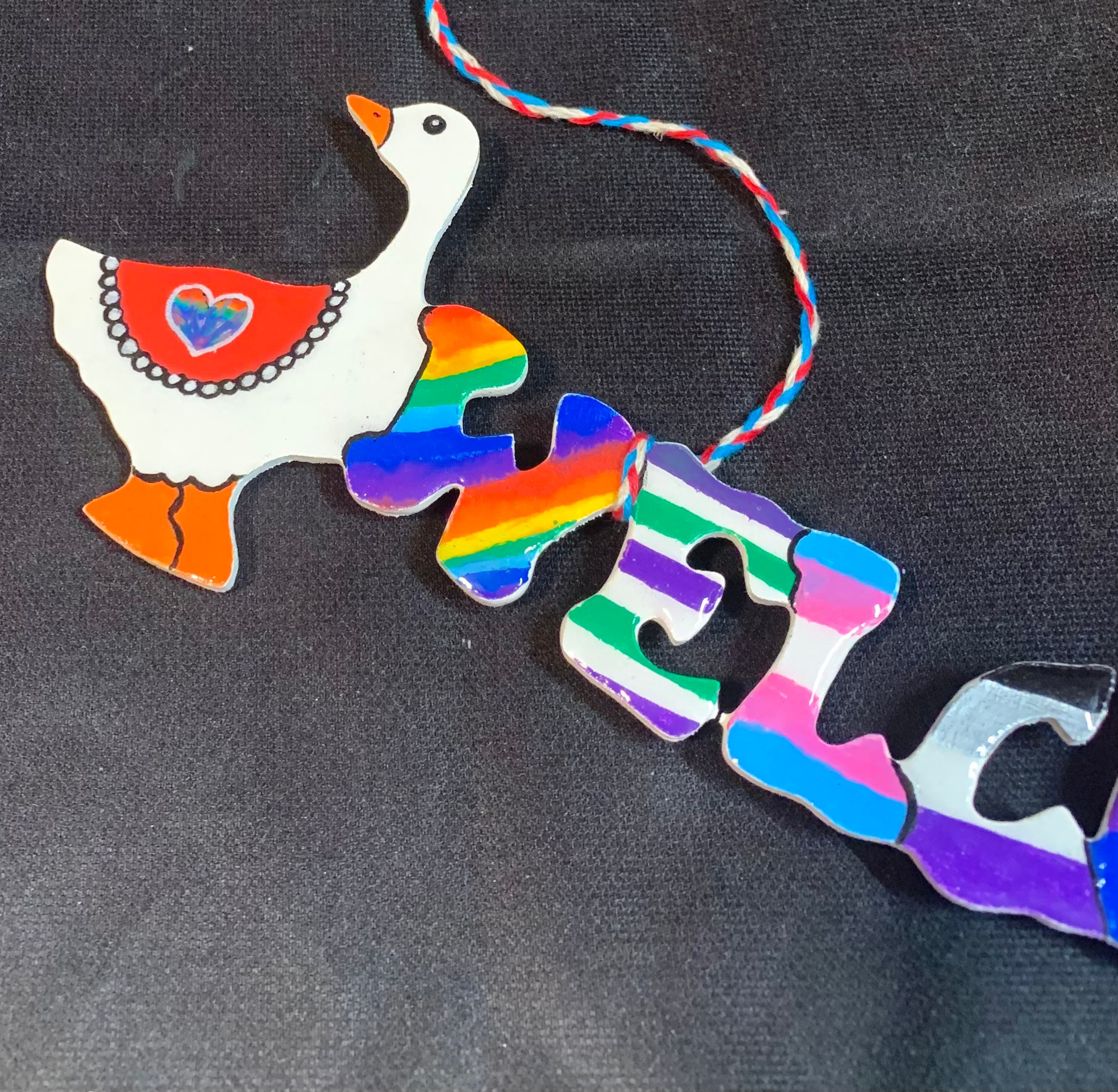 Pride Goose Welcome Sign - Etsy