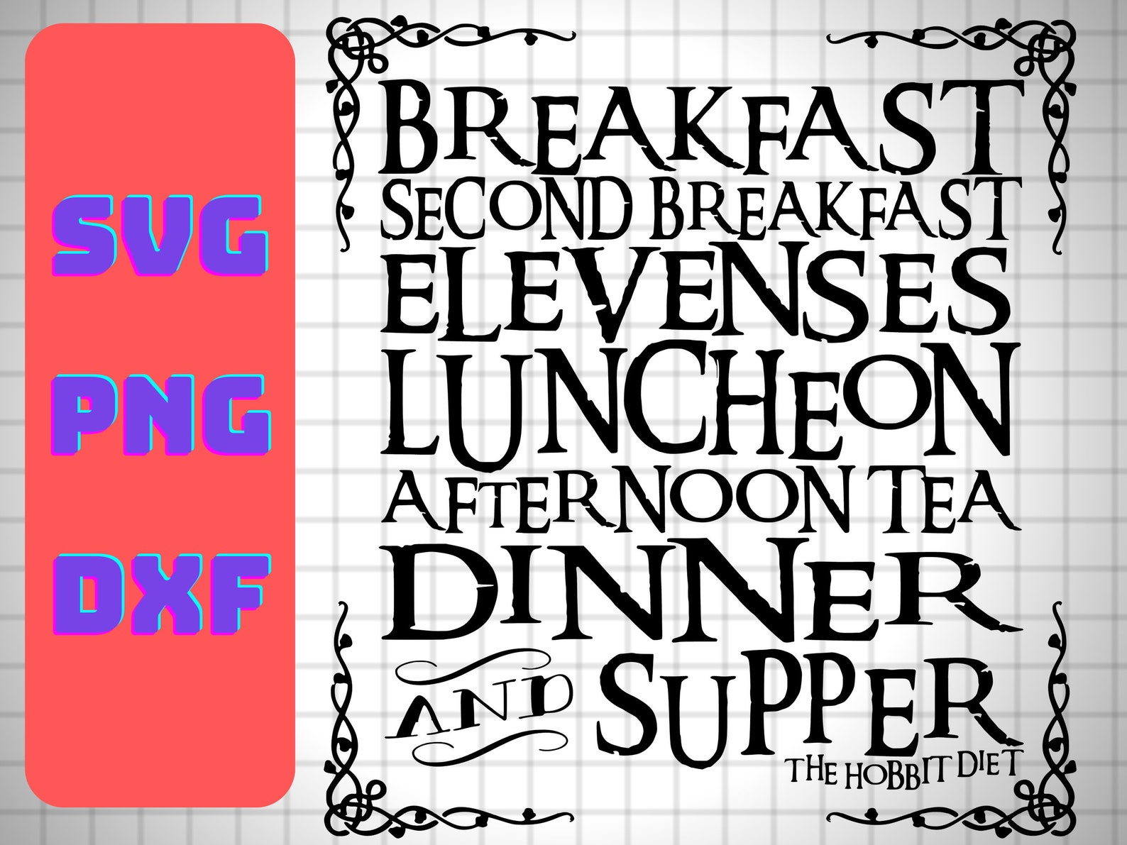 Hobbit SVG PNG DXF Files for Cricut Machine - Etsy Sweden