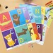 Oversized Preschool Printable Flashcards Cute Colourful ABC - Etsy