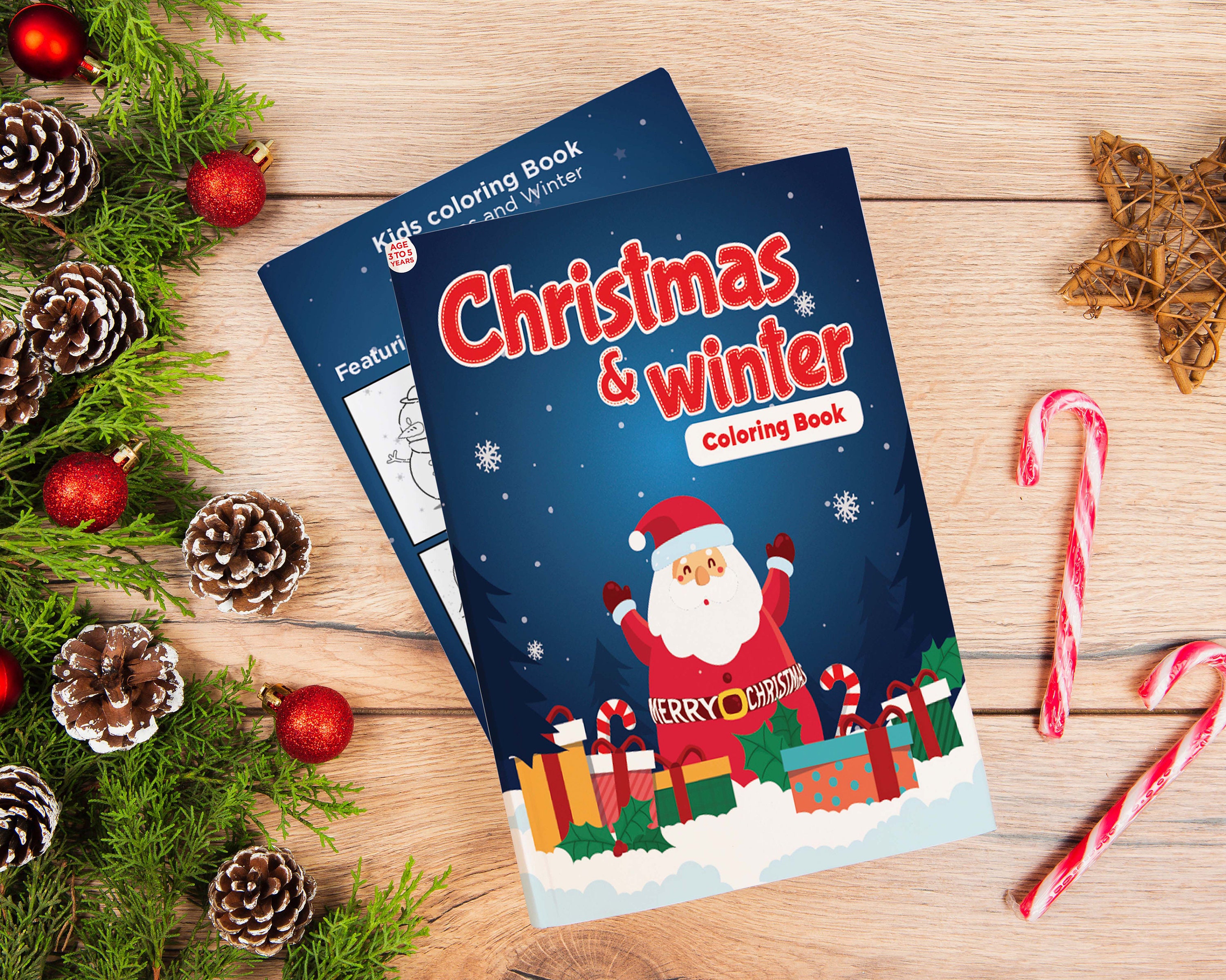 Printable Christmas Coloring Pages Cute Christmas Gift for Kids ...