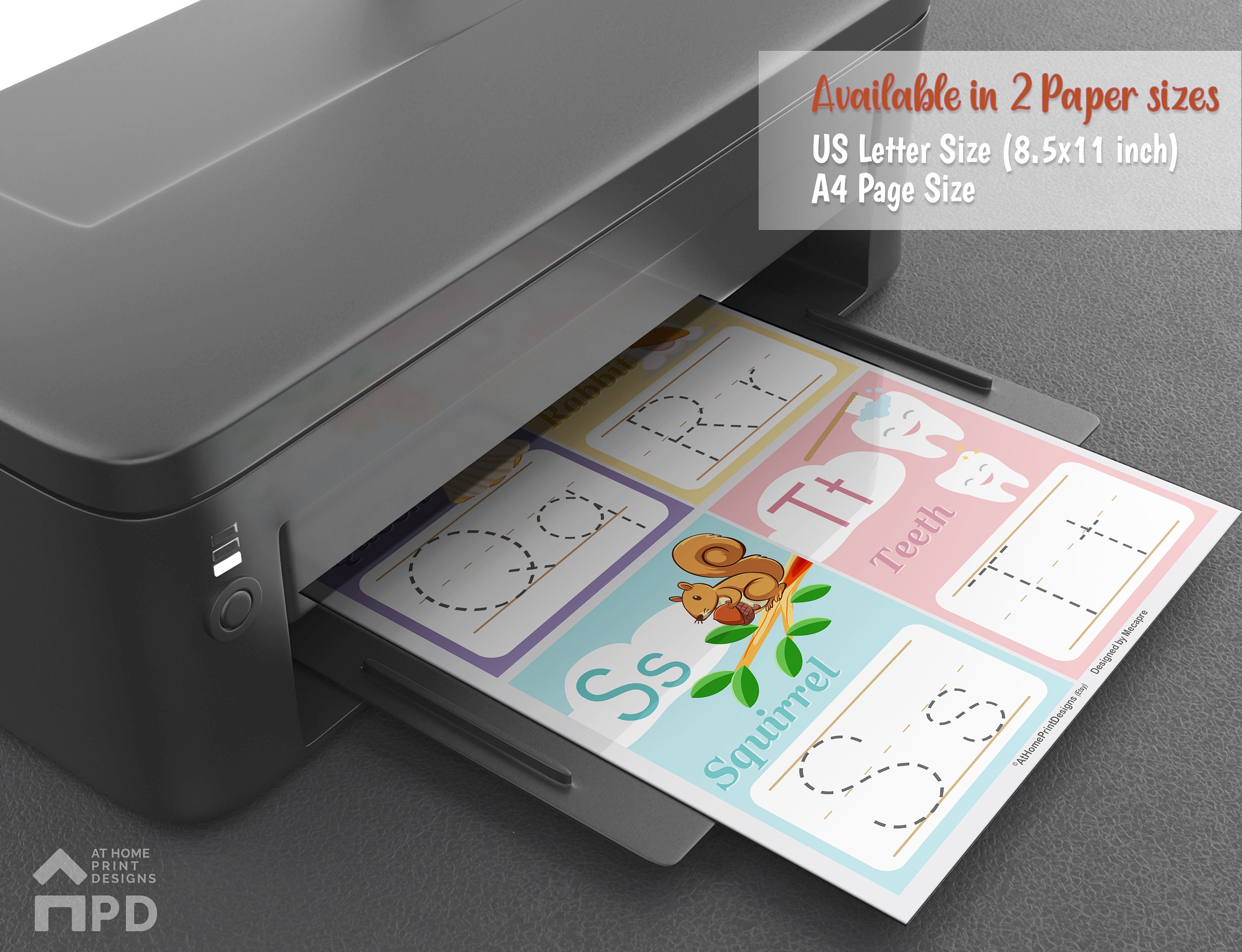 ABC Tracing Flashcards Reusable Alphabet Writing Preschool - Etsy