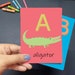 Oversized Preschool Printable Flashcards Cute Colourful ABC - Etsy