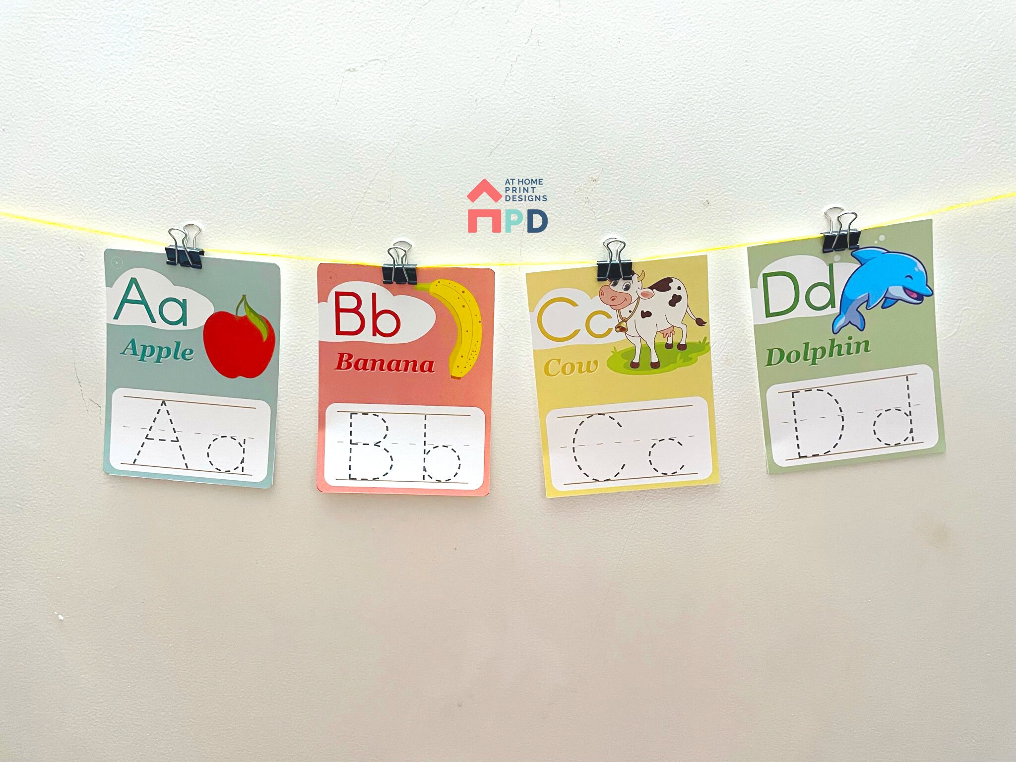 ABC Tracing Flashcards Reusable Alphabet Writing Preschool - Etsy