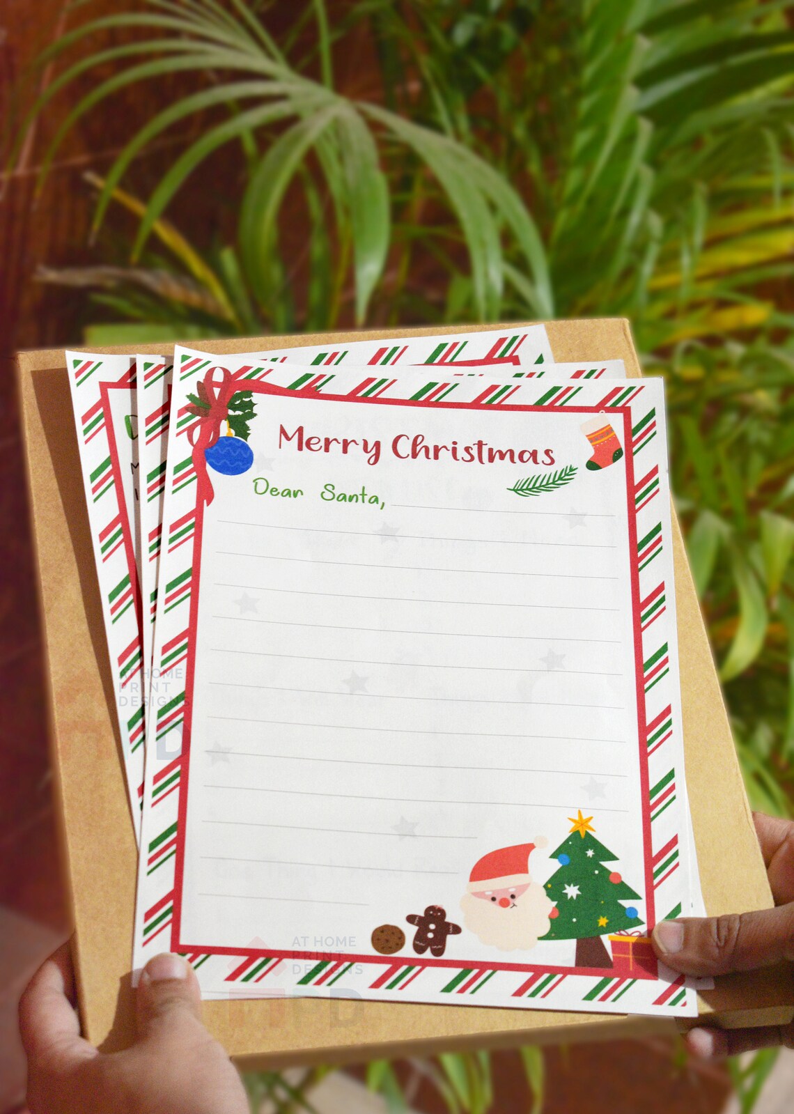 Bundle Printable Cute Dear Santa Letter Template Christmas - Etsy