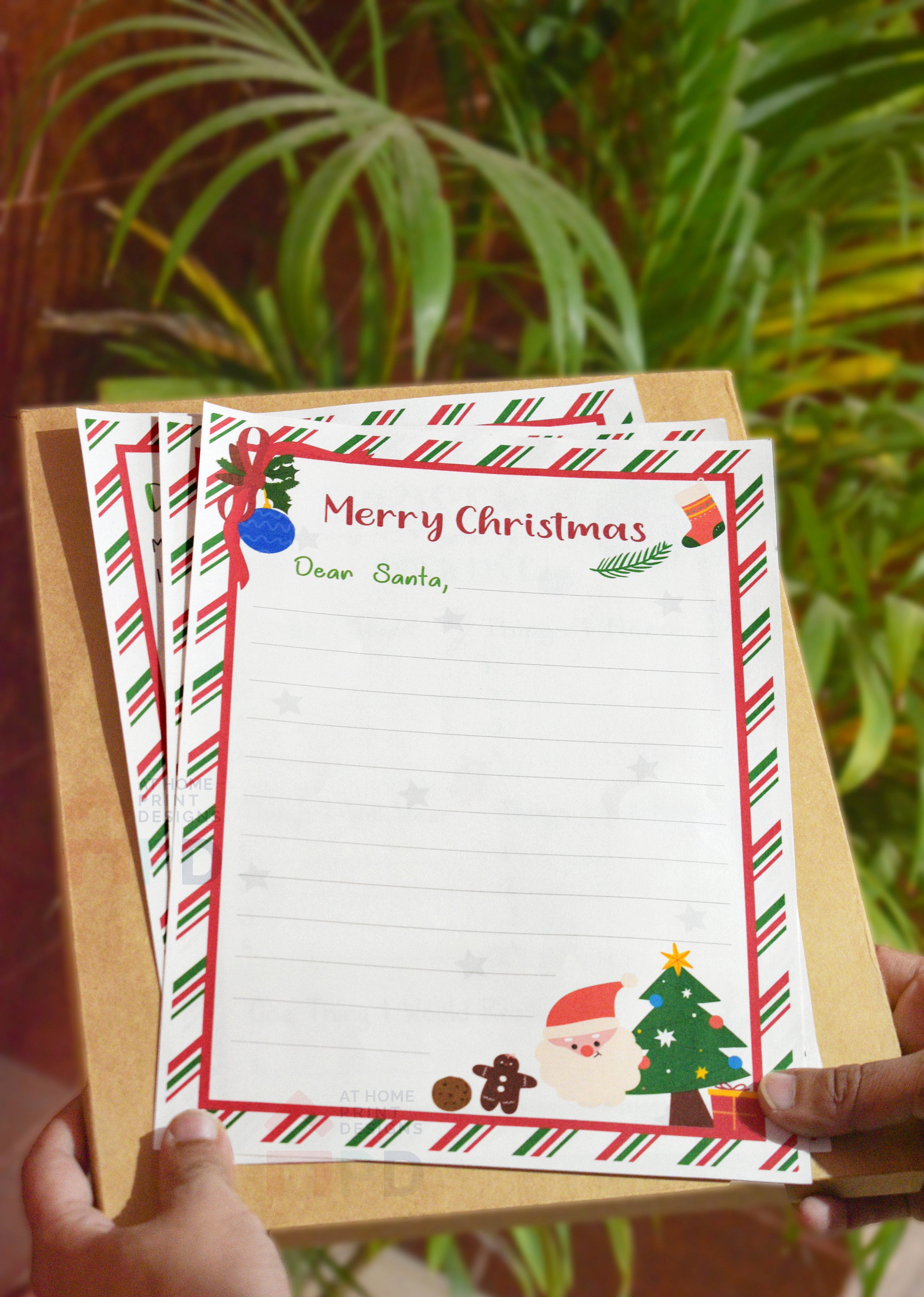 Bundle Printable Cute Dear Santa Letter Template Christmas - Etsy