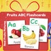 Preschool Printable Flashcards Fruits Real Pictures ABC Alphabet ...