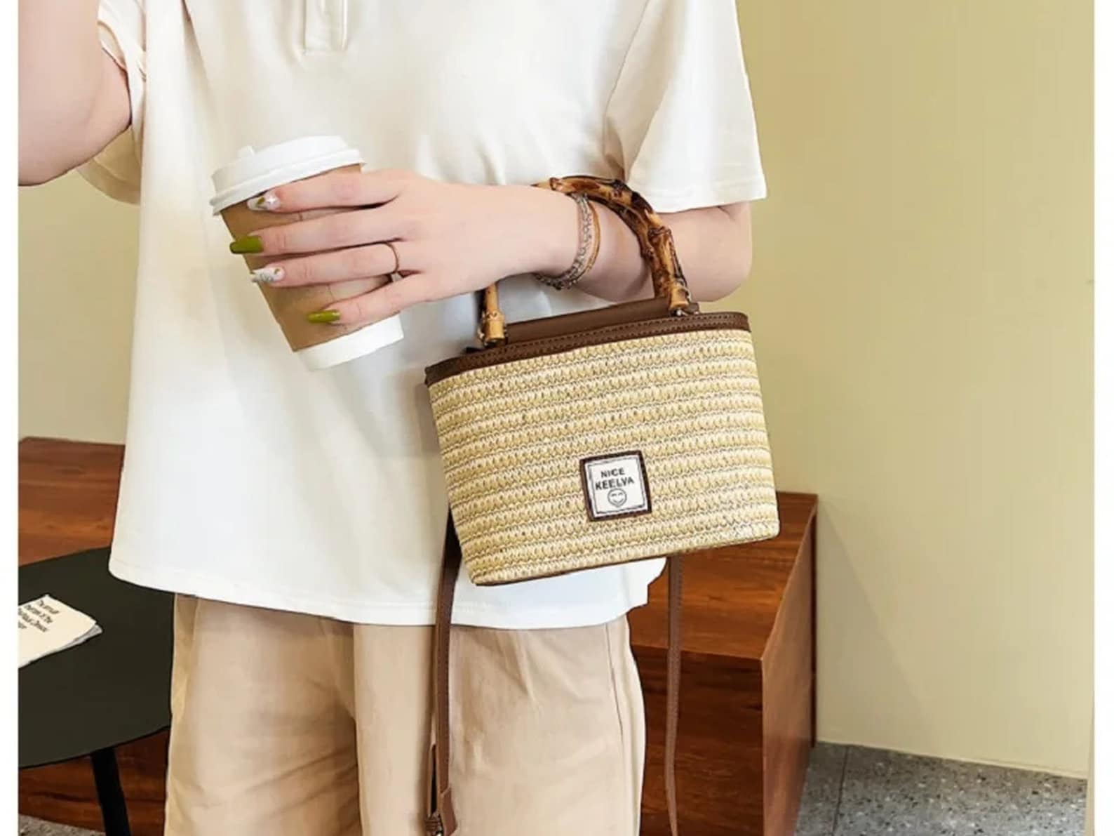 2024 Summer Luxury Handbag, Small Straw Bucket Bags for Women, Designer ...