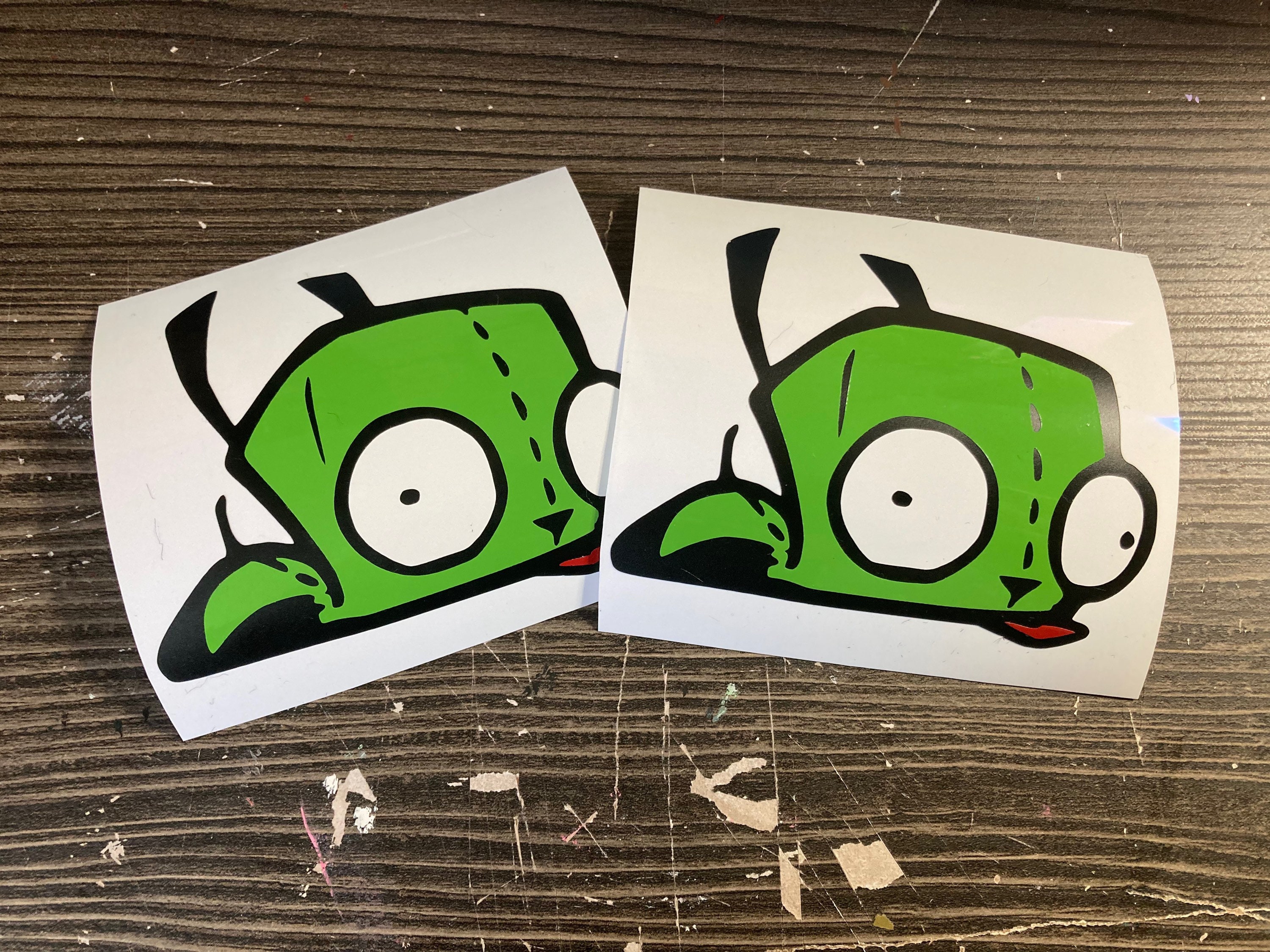 Gir Invader Zim Vinyl Sticker - Etsy