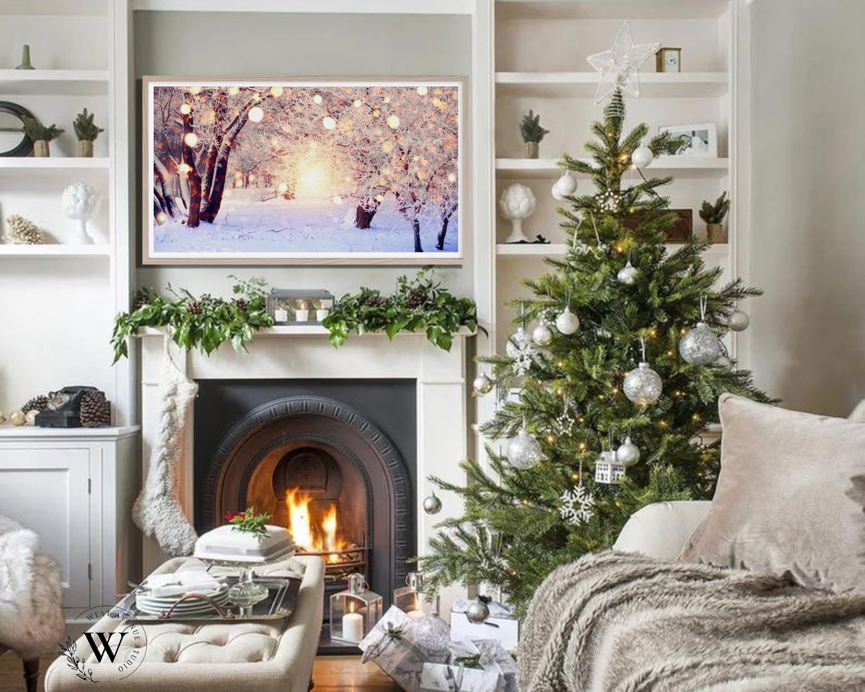 Christmas Tv Art Samsung Frame TV Art Christmas - Etsy