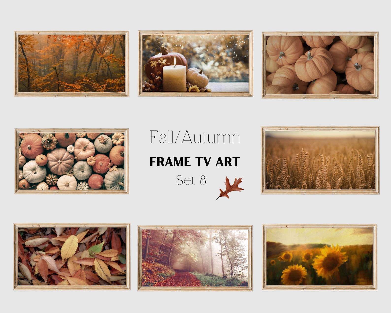 Fall Frame Tv Art Samsung Frame TV Art Fall Decor Set of 8 - Etsy