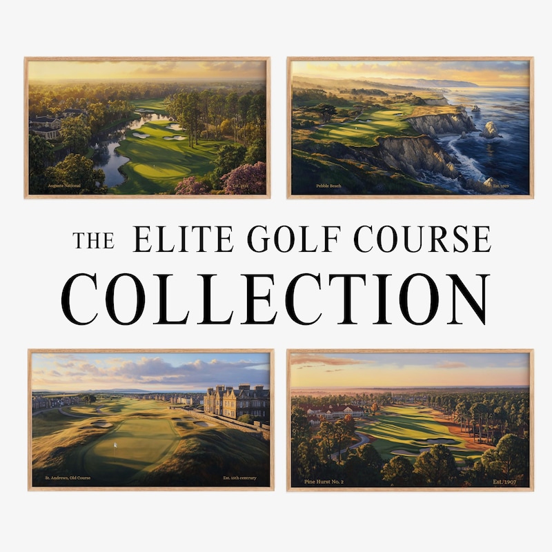 Golf Course Tv Frame Art - Etsy