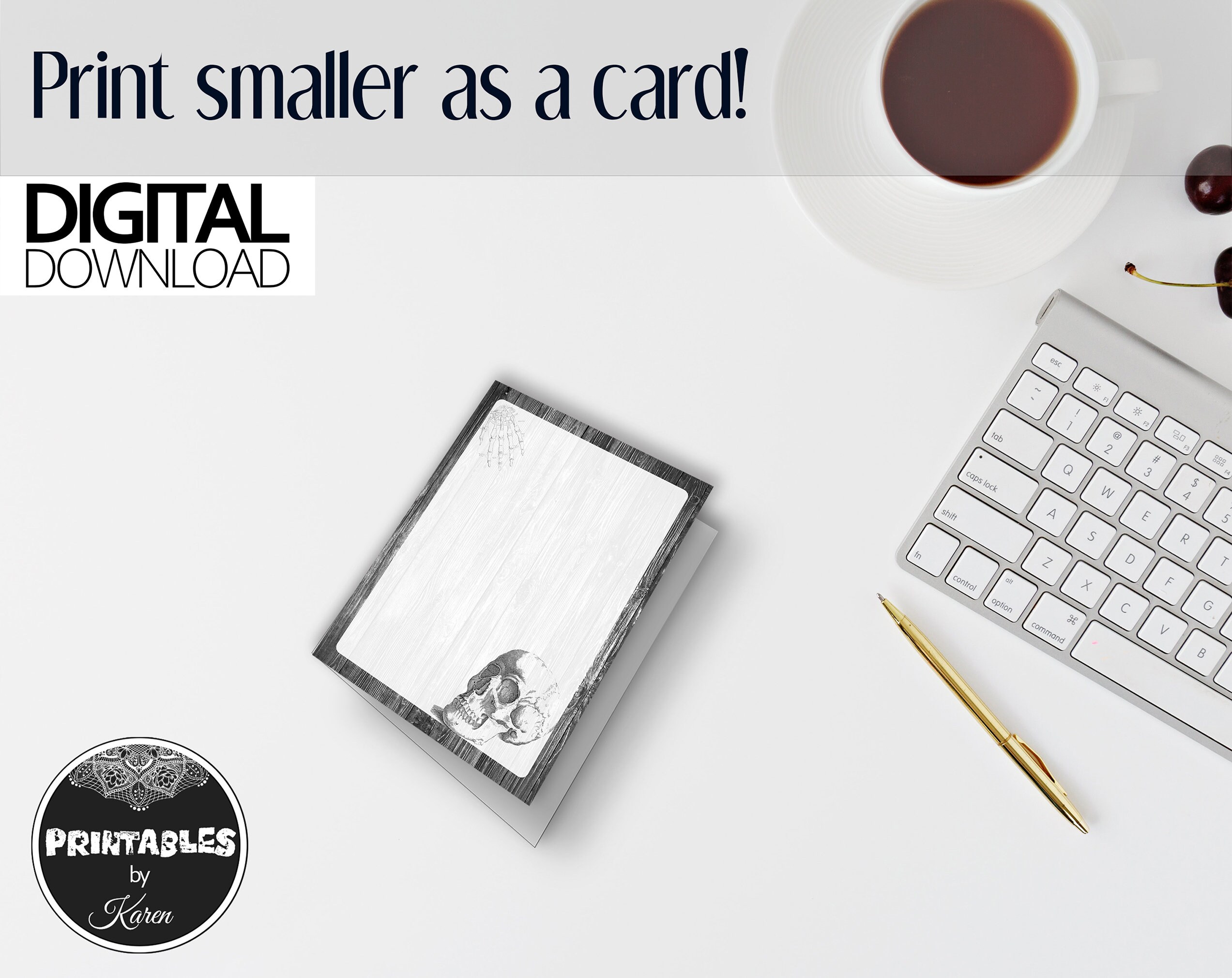 Printable Stationery Set US Letter & A4 Size PDF. Blank and Lined Paper ...