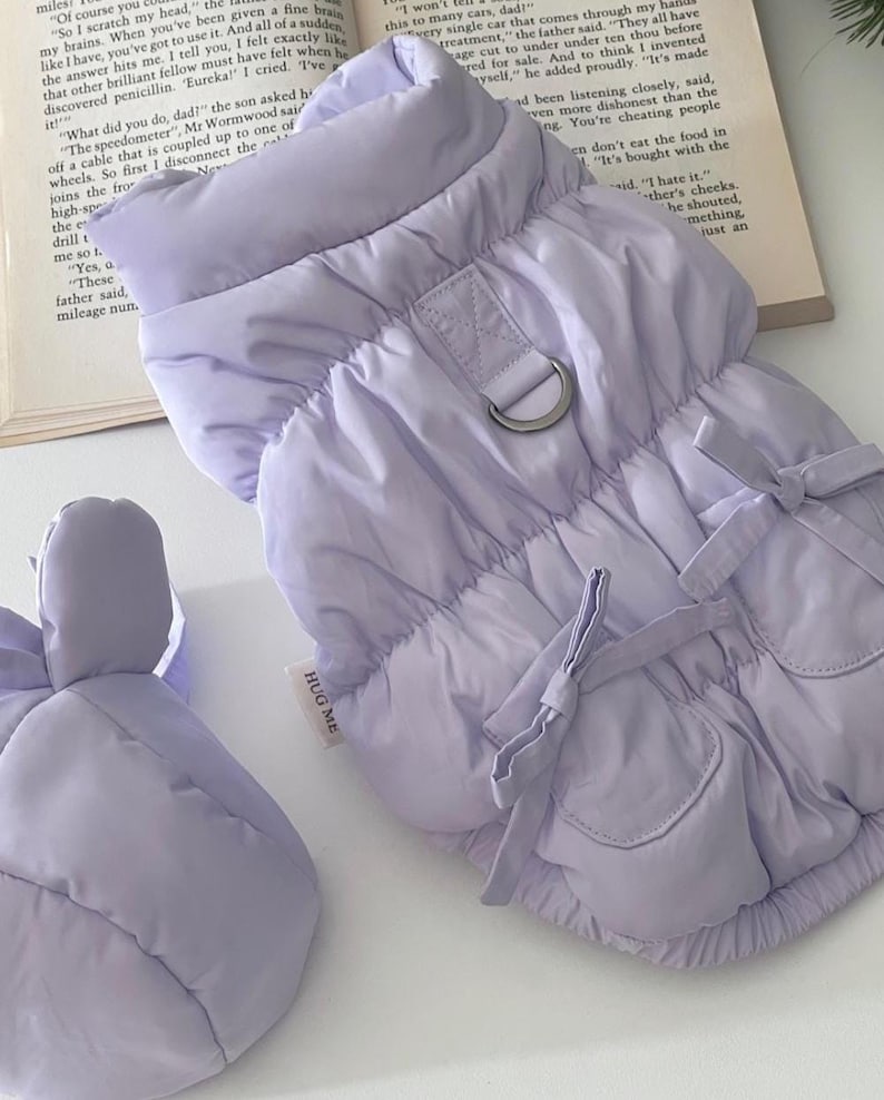Aurora Puffer Jacket With Hat– Cozy Pet Winter Jacket With D-ring ...
