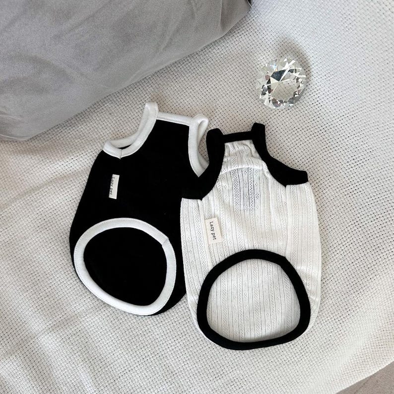 Classic Eyelet Vest – 100% Cotton Pet Tank Top | S–2XL | Elegant Bow ...