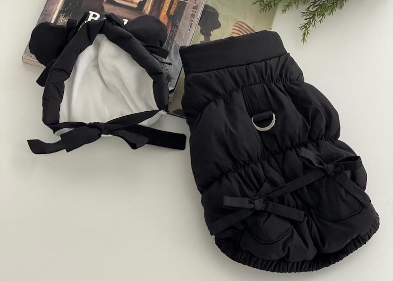 Aurora Puffer Jacket With Hat– Cozy Pet Winter Jacket With D-ring ...