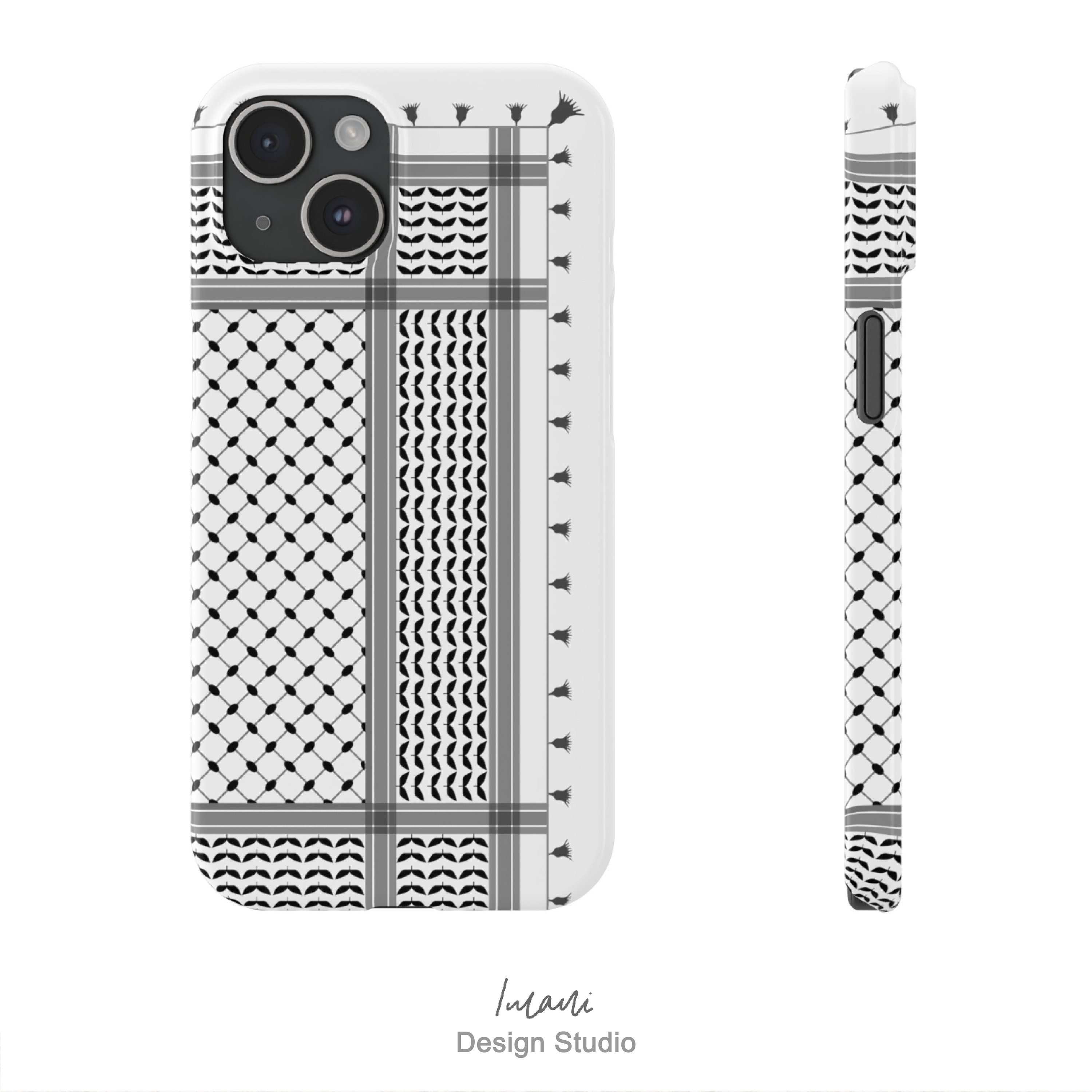 Palestinian Keffiyeh Scarf Pattern Digital Download Black and White ...