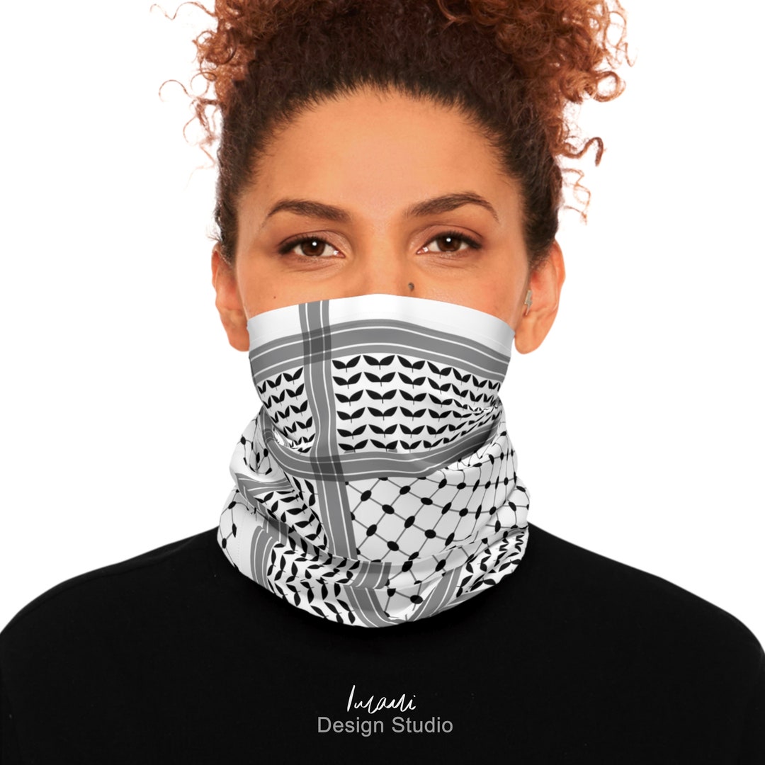 Palestine Keffiyeh Lightweight Neck Gaiter Palestinian Keffiyeh Mask ...