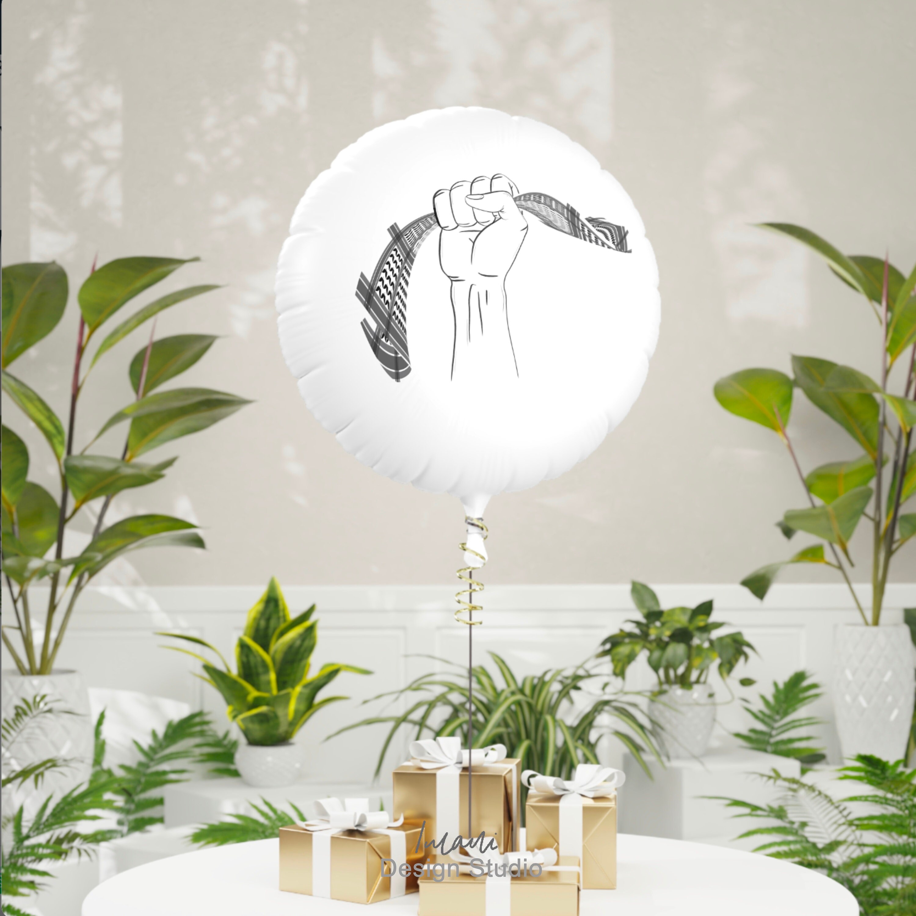 Palestinian Keffiyeh Hand Holding Scarf Keffiya Artwork Digital ...