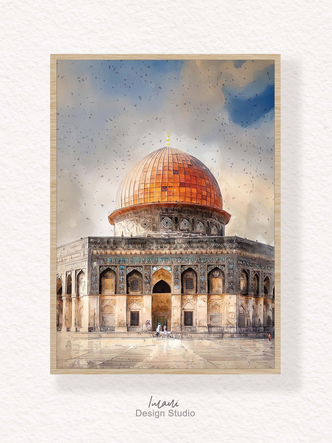 Islamic Wall Art Digital Print Palestine Alaqsa Mosque Artwork for ...