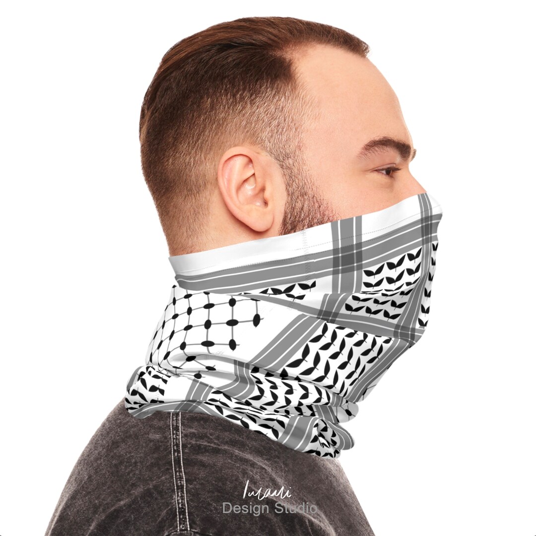Palestine Keffiyeh Lightweight Neck Gaiter Palestinian Keffiyeh Mask ...