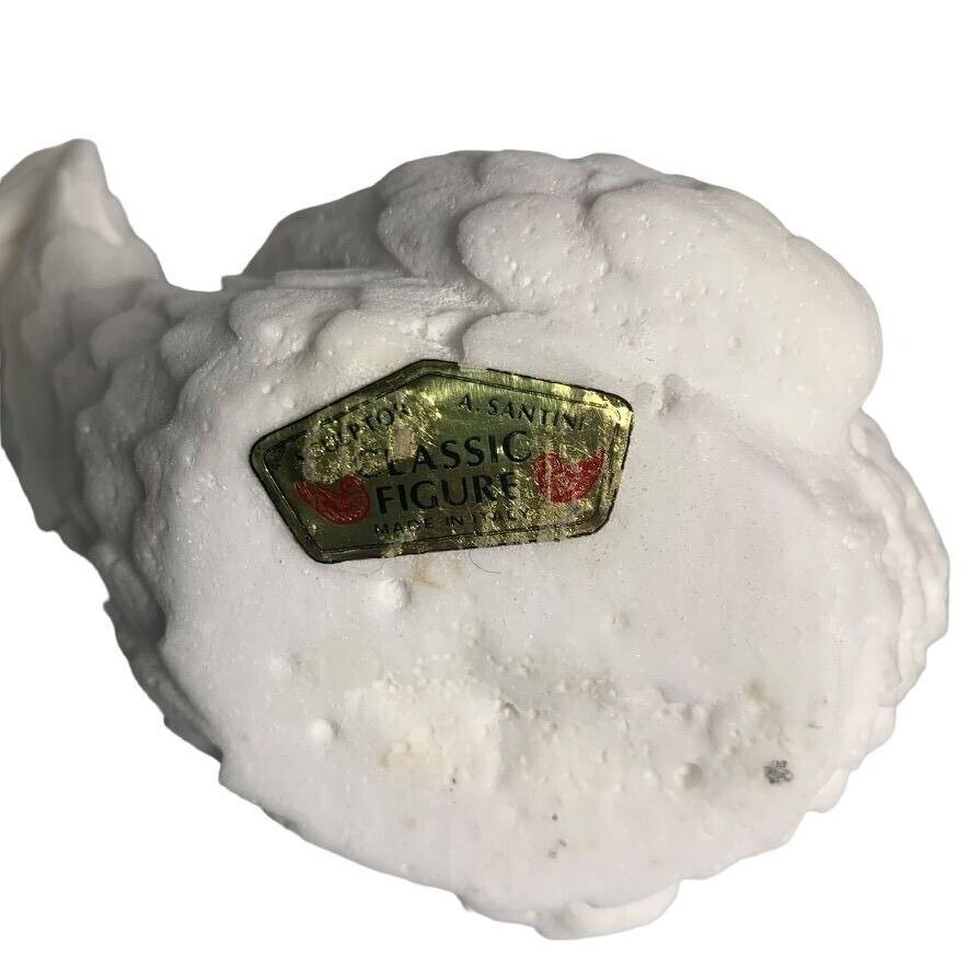 A. Santini White Alabaster Love Birds Doves Sculptures Set of 2 Made in ...