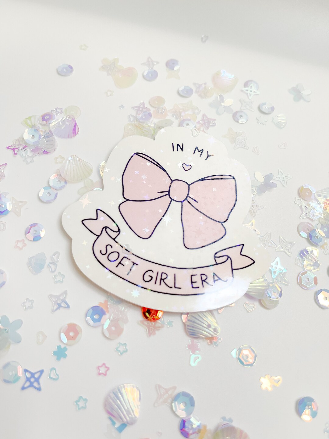 Soft Girl Era Sticker Coquette Aesthetic Sticker Bow Sticker