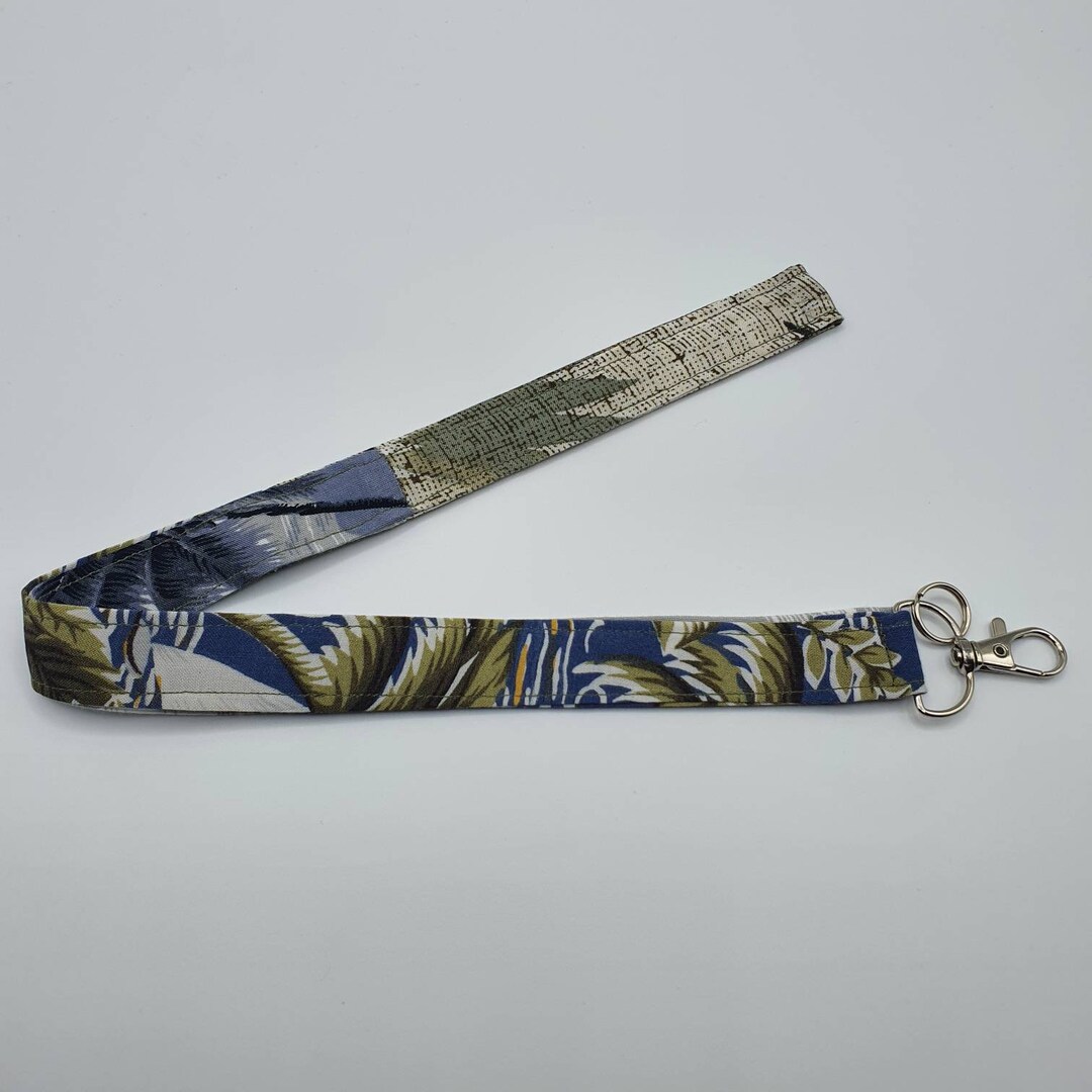 Handmade Hawaiian Shirt Lanyard for ID Badge/keys Tropical - Etsy
