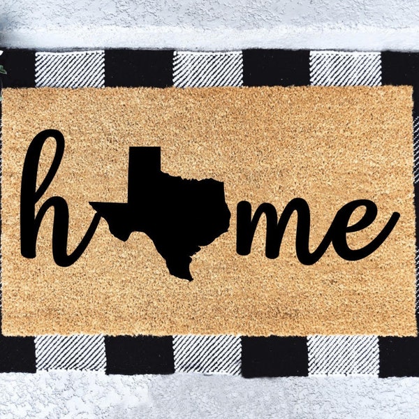 Texas Doormat - Etsy