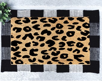 Leopard Door Mat - Etsy
